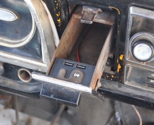 68-72 Ford Truck USB charger - USB Chargers for Classic Vehicles